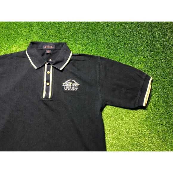 Antigua | Shirts | Vintagest Louis Rams Super Bowl Xxxiv Mens Blue Polo ...